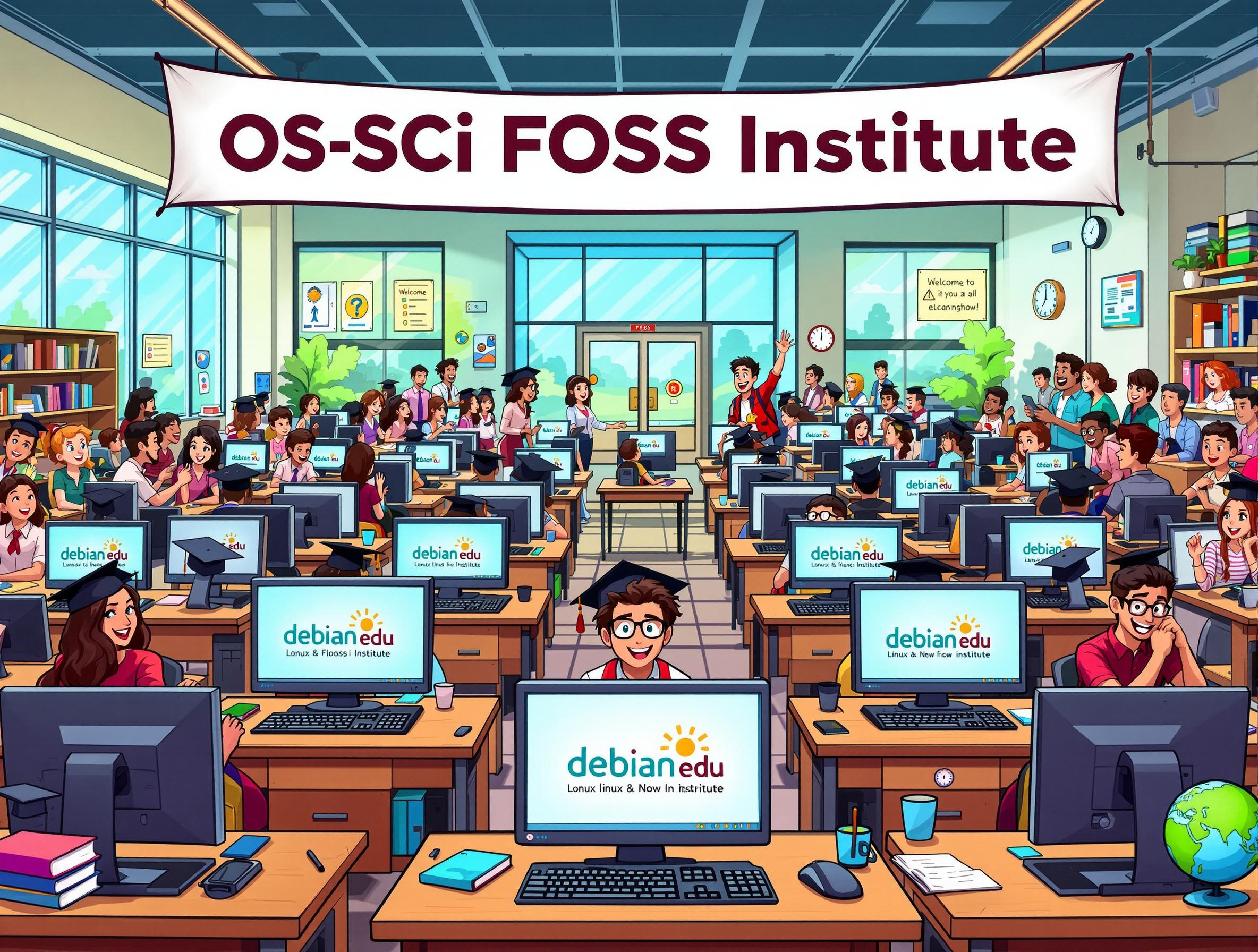 Debian Edu Linux with Lomiri: | OpenSource Science B.V.
